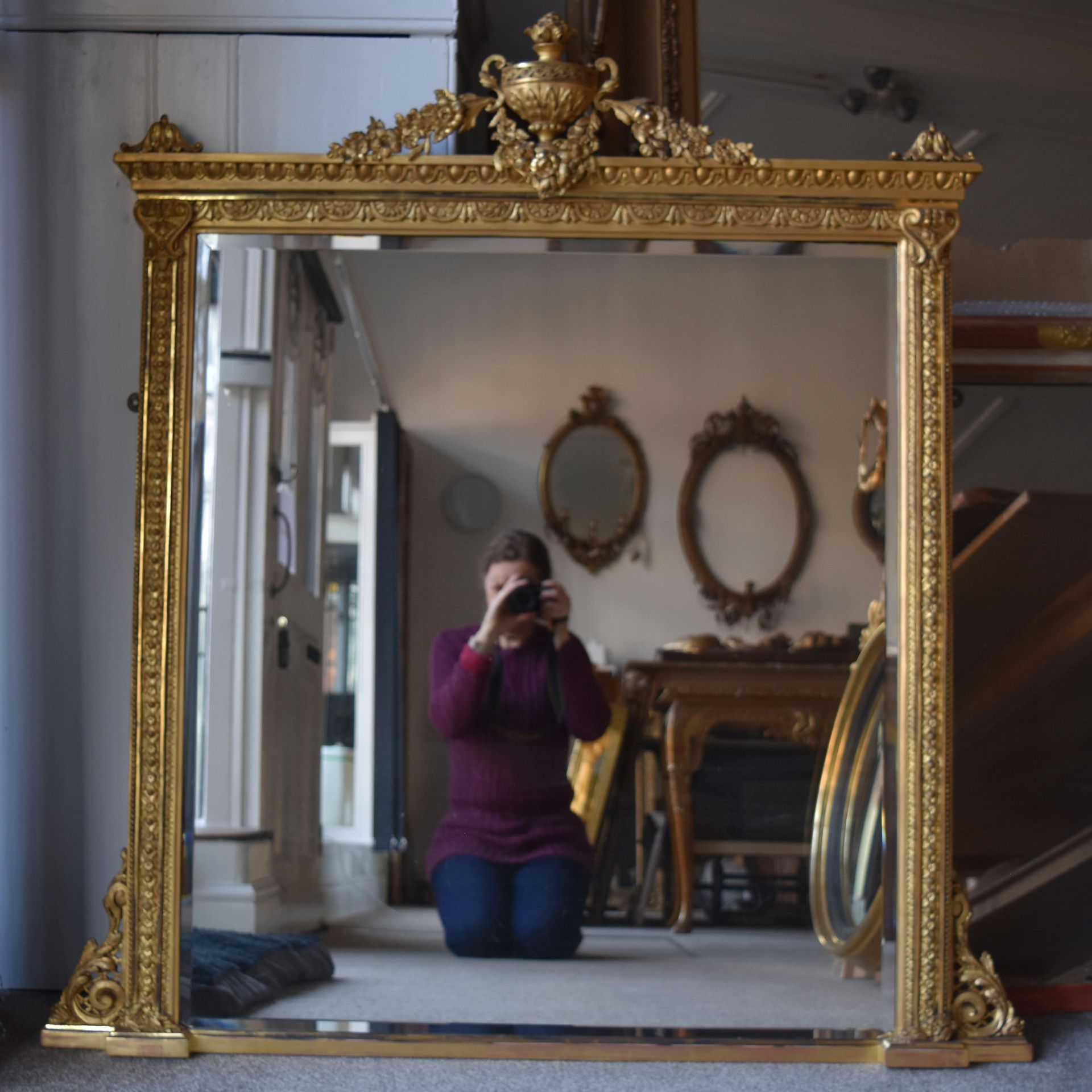 Antique Mirror frame restoration, repair and gilding