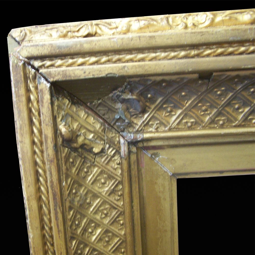 Ruth Tappin, restorer of gilded antiques.