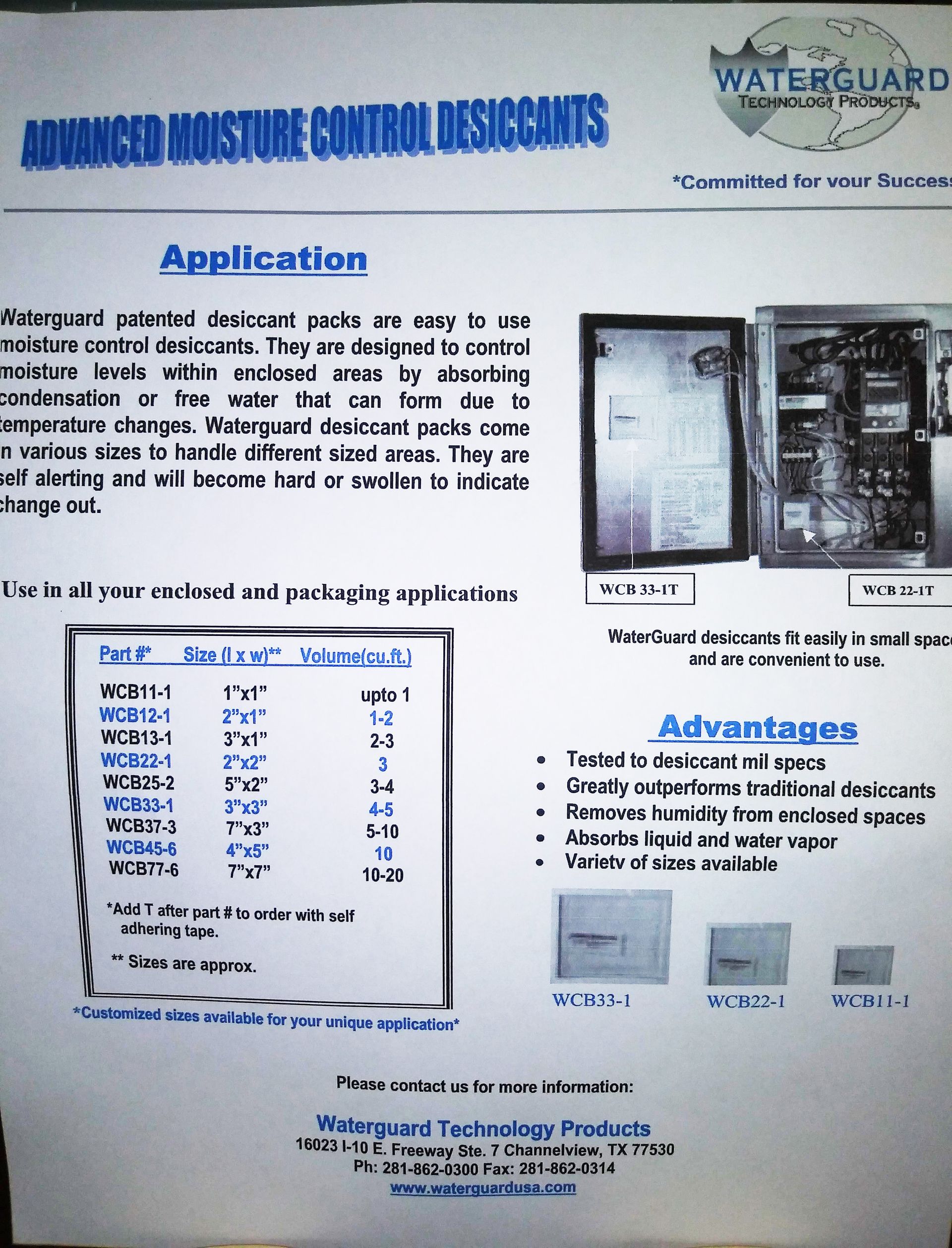 MOISTURE CONTROL | Waterguard Technology Products | Channelview, TX