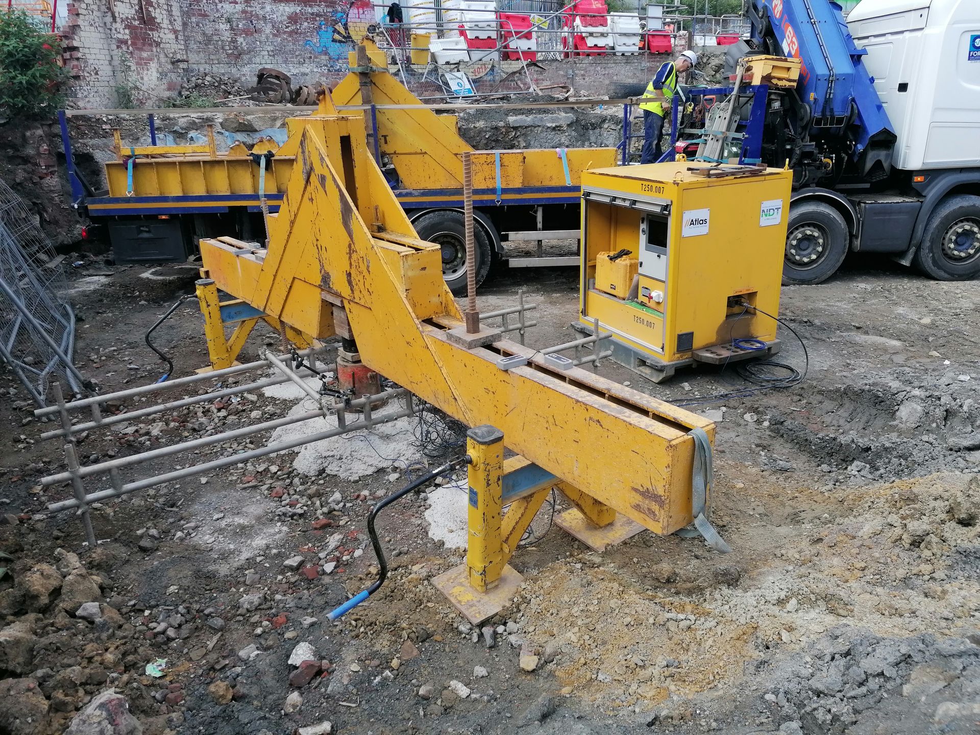 Static pile load testing throughout the UK with NDT Services Ltd in ...