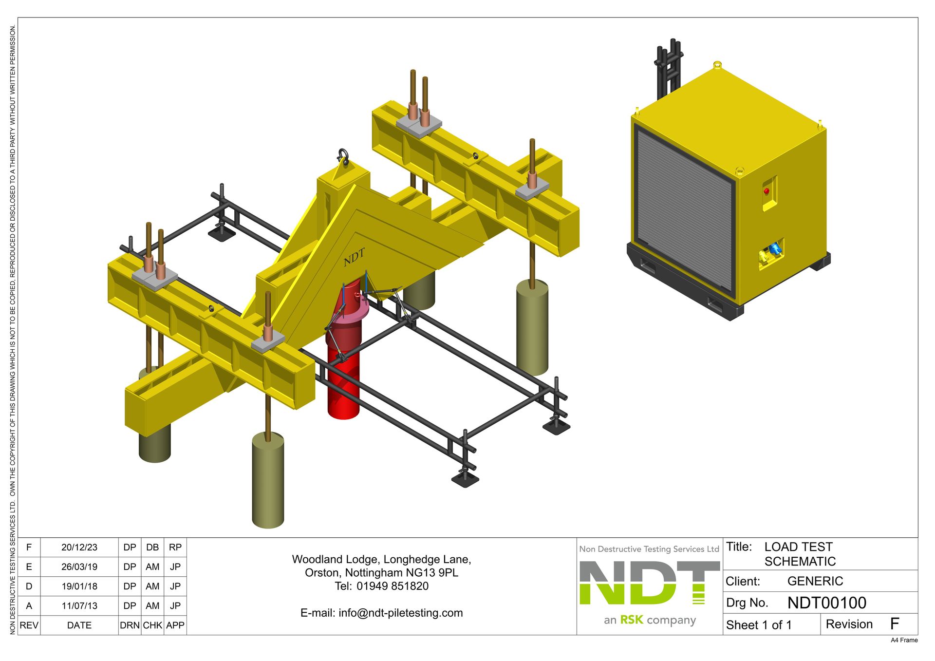 Drawings and schematic layouts of static pile testing by the experts in ...