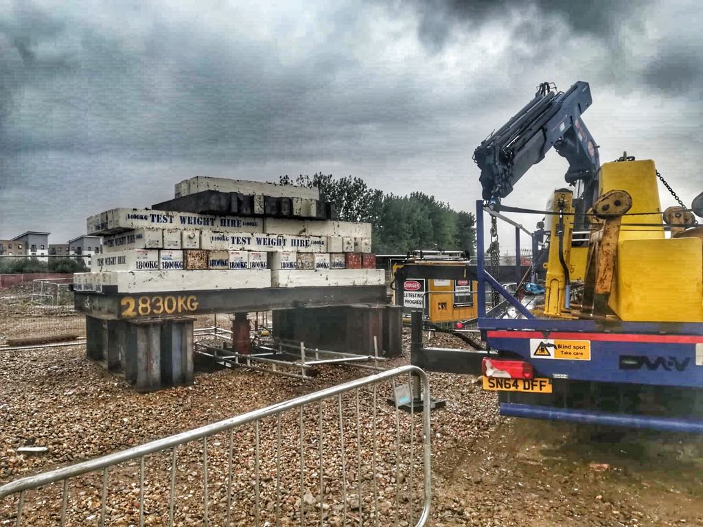 Static pile load testing throughout the UK with NDT Services Ltd in ...