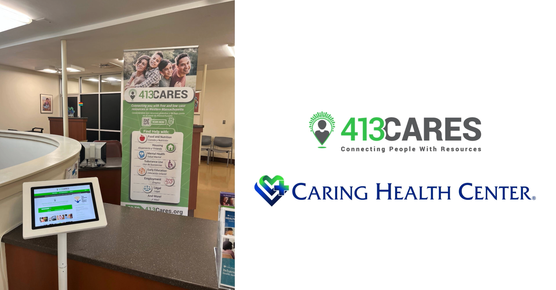 413Cares Kiosk at Caring Health Center