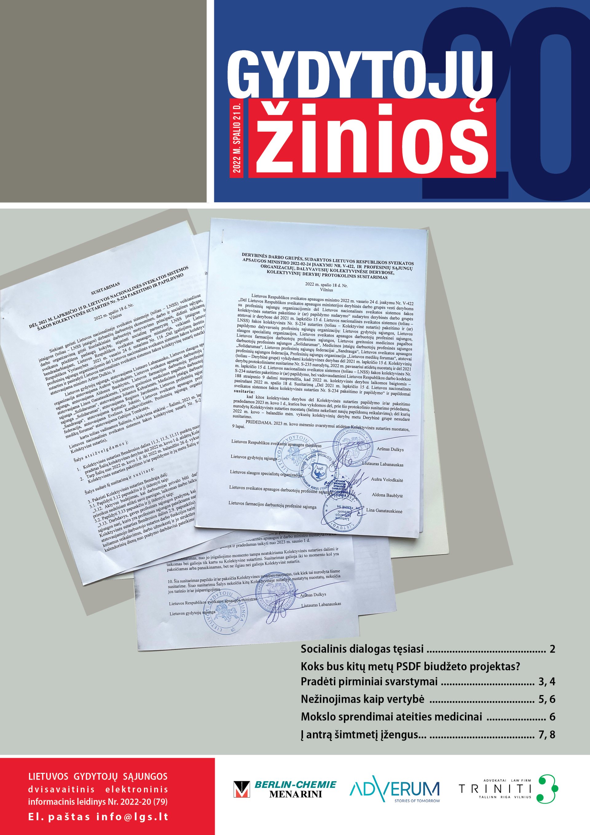 2022 metų gydytojų žinios | Lietuvos gydytojų sąjunga
