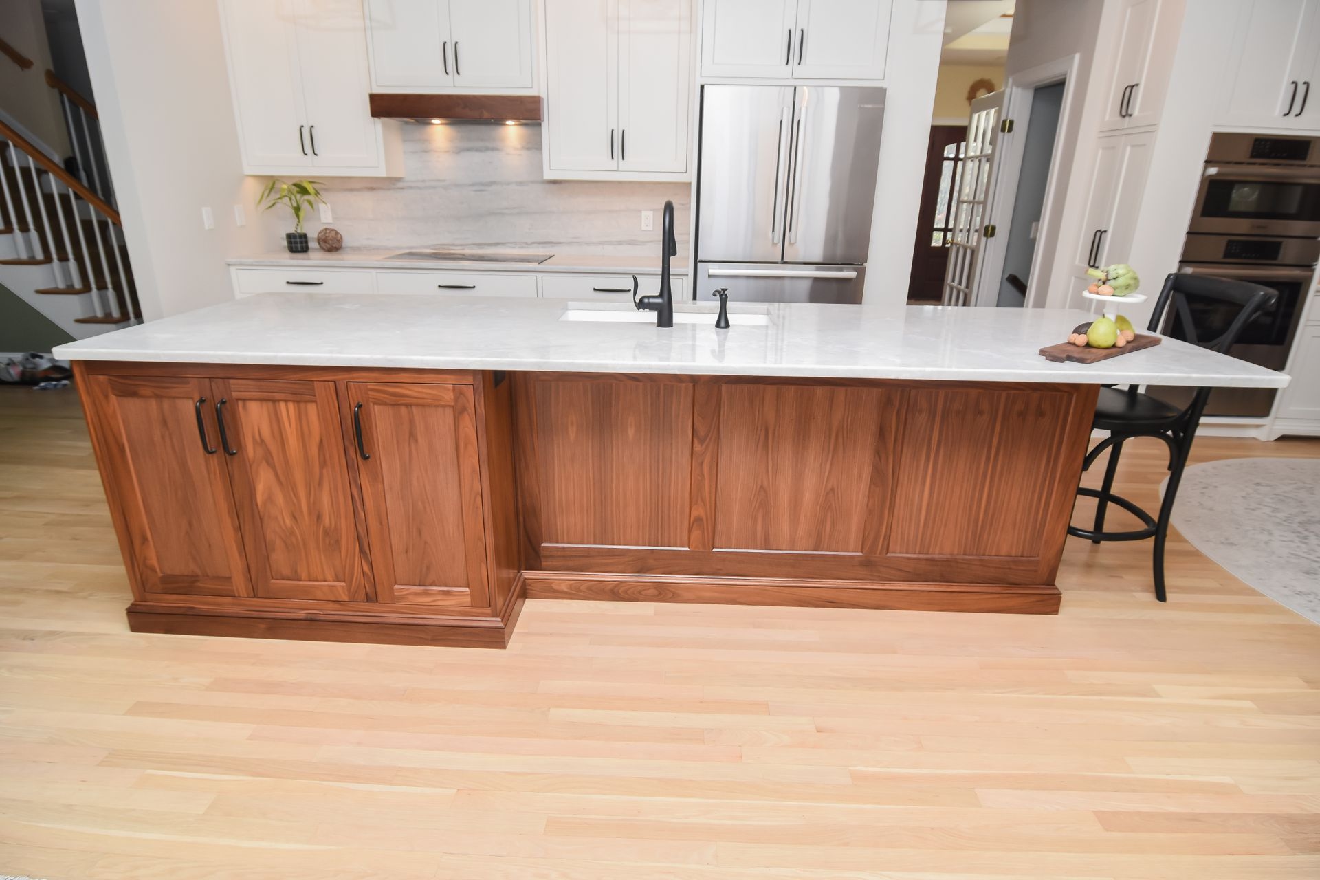 Jeroze Kitchen_Walnut Island