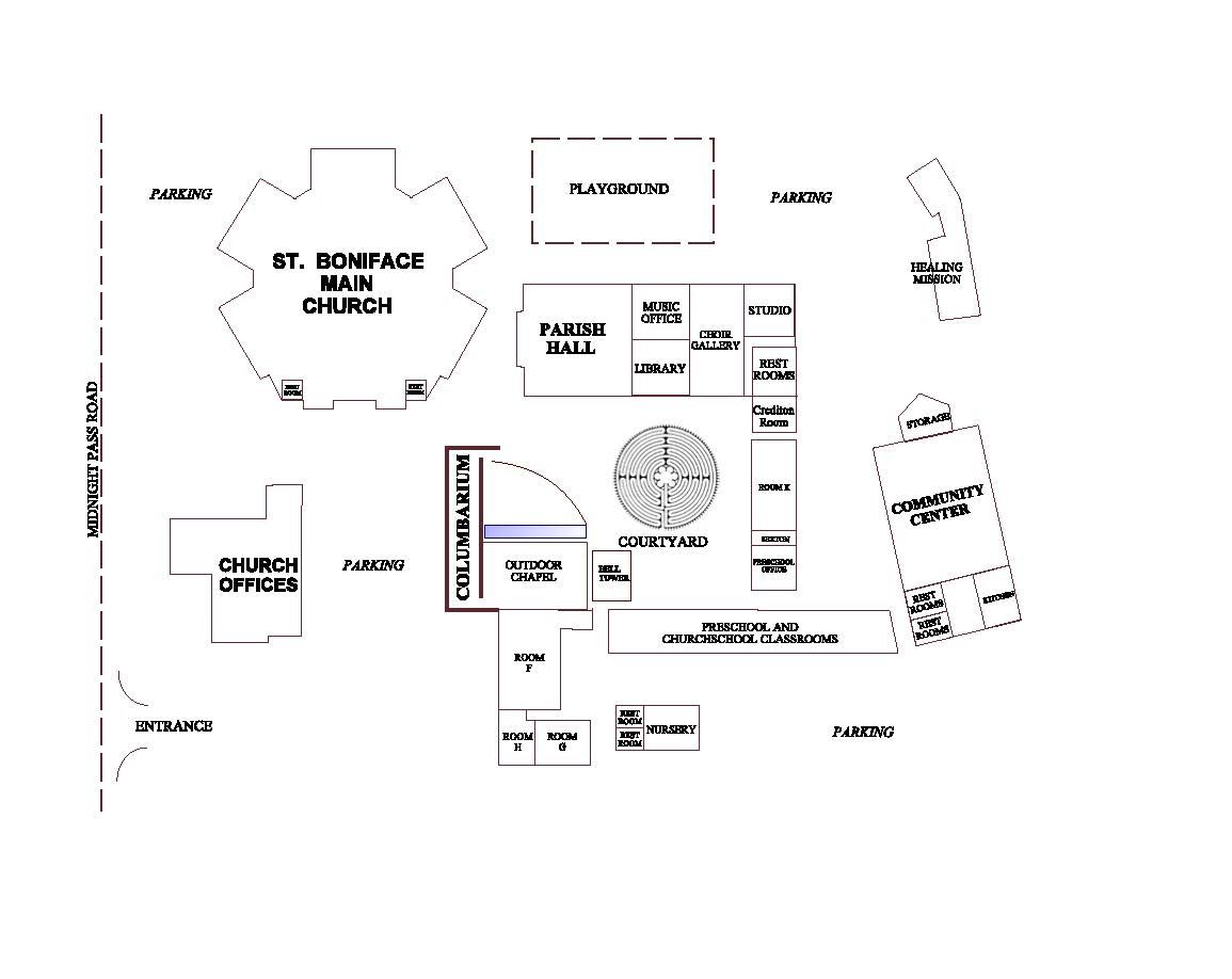 St. Boniface Episcopal Church, Sarasota, FL: Campus Map