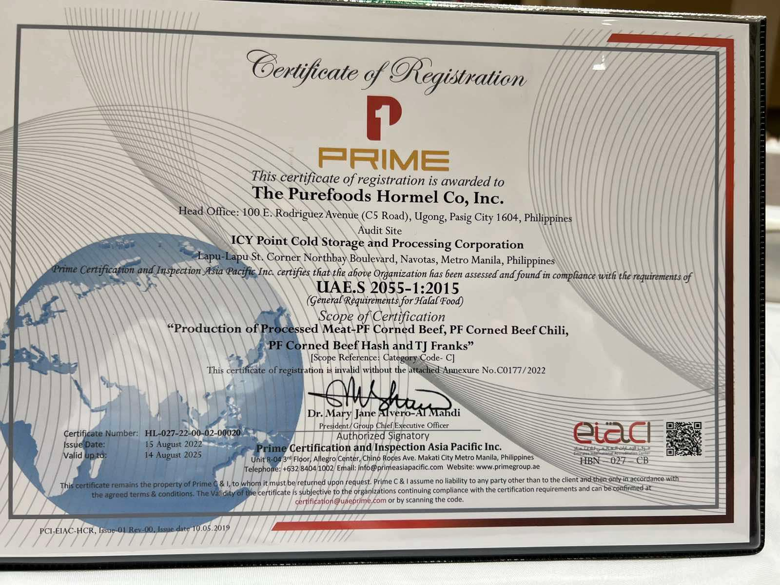 Prime Group awards Halal certifications to Purefoods products