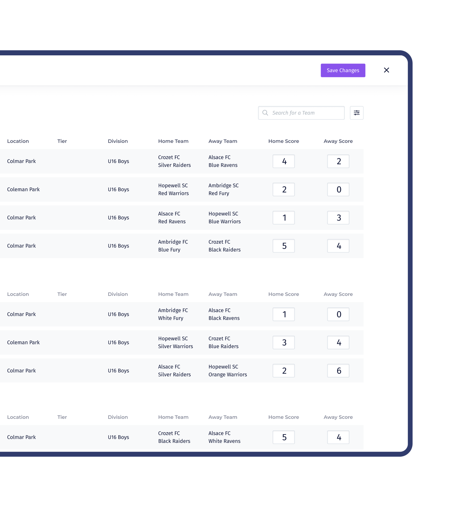 Tournaments | PlayMetrics