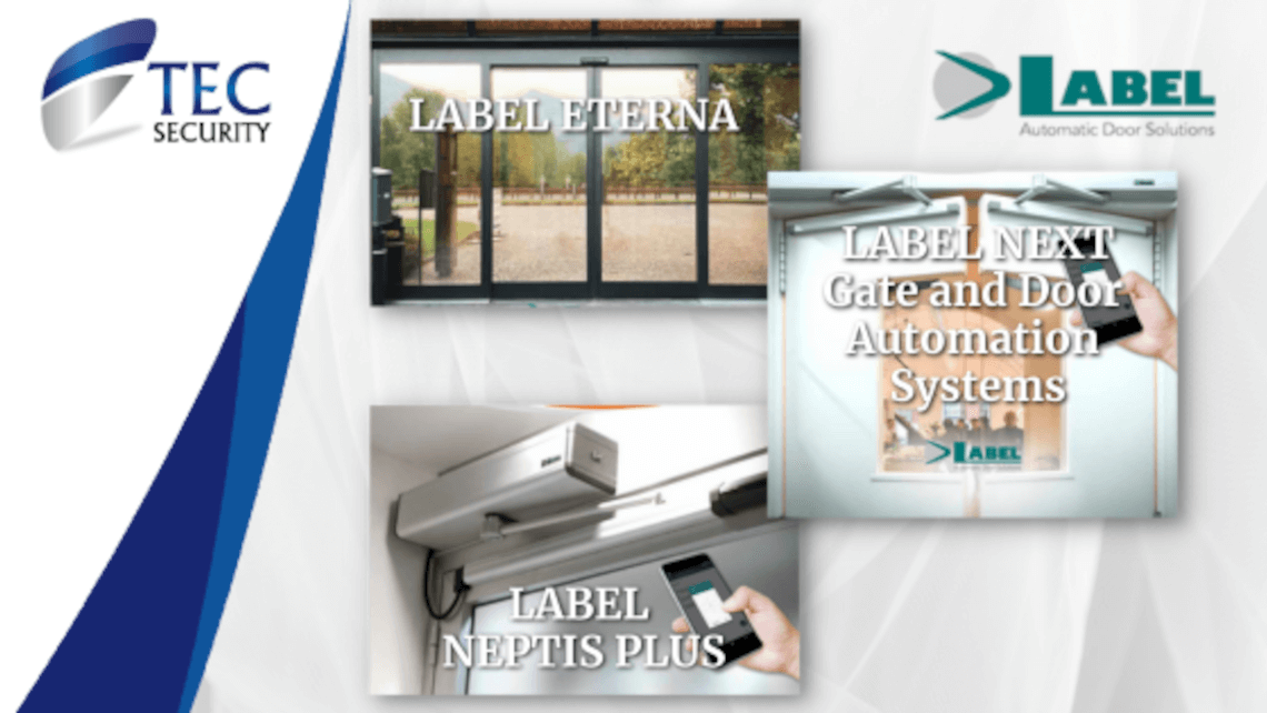 LABEL ETERNA, NEPTIS PLUS & NEXT Gate & Door Automation Systems
