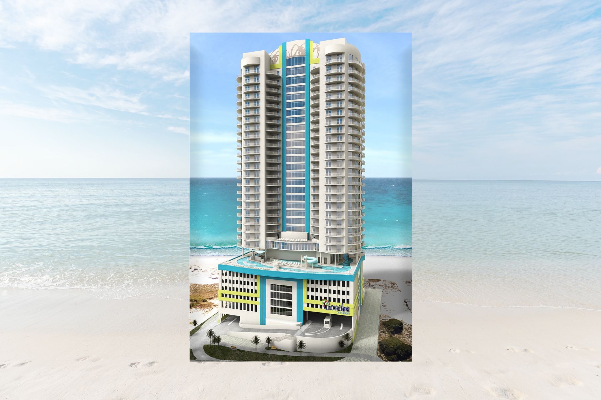 New Condominium on the Beach Under Construction