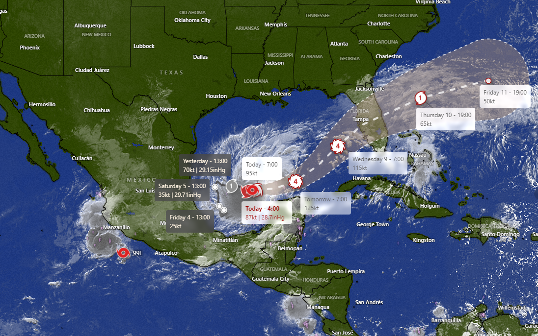 Milton Poses No Danger To Alabama Coast But Tampa Is Current Target
