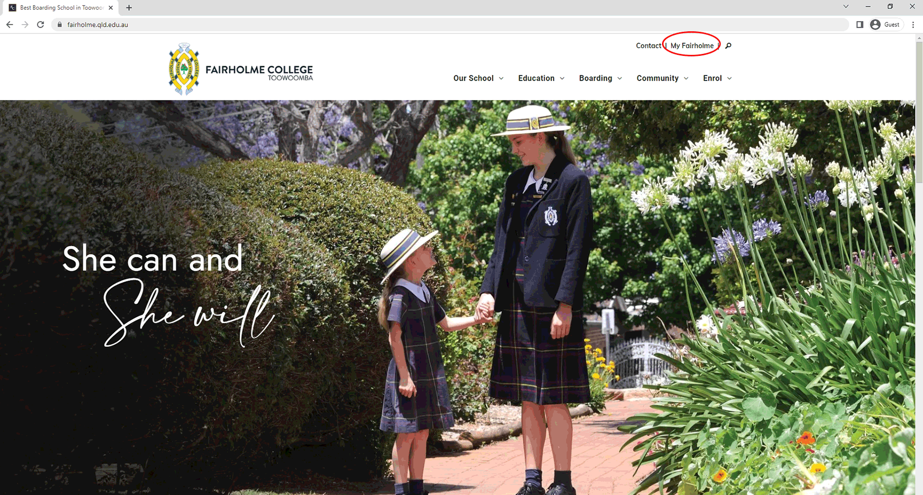 Logging in to My Fairholme