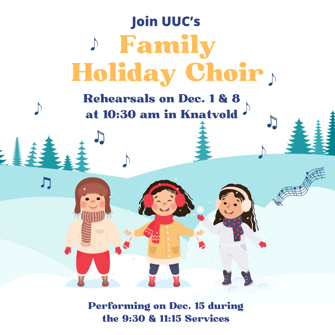 Join UUC's Family Holiday Choir