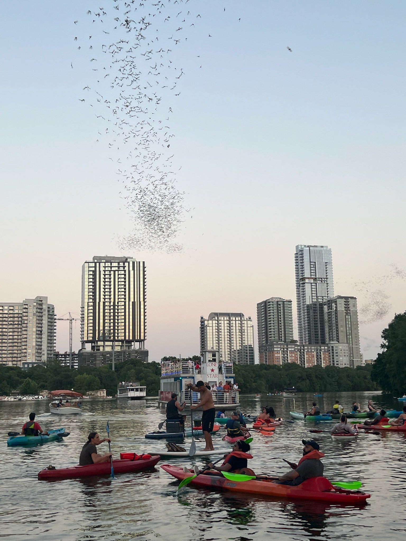 Downtown Sunset Kayak Tour Austin | Boats and Bats