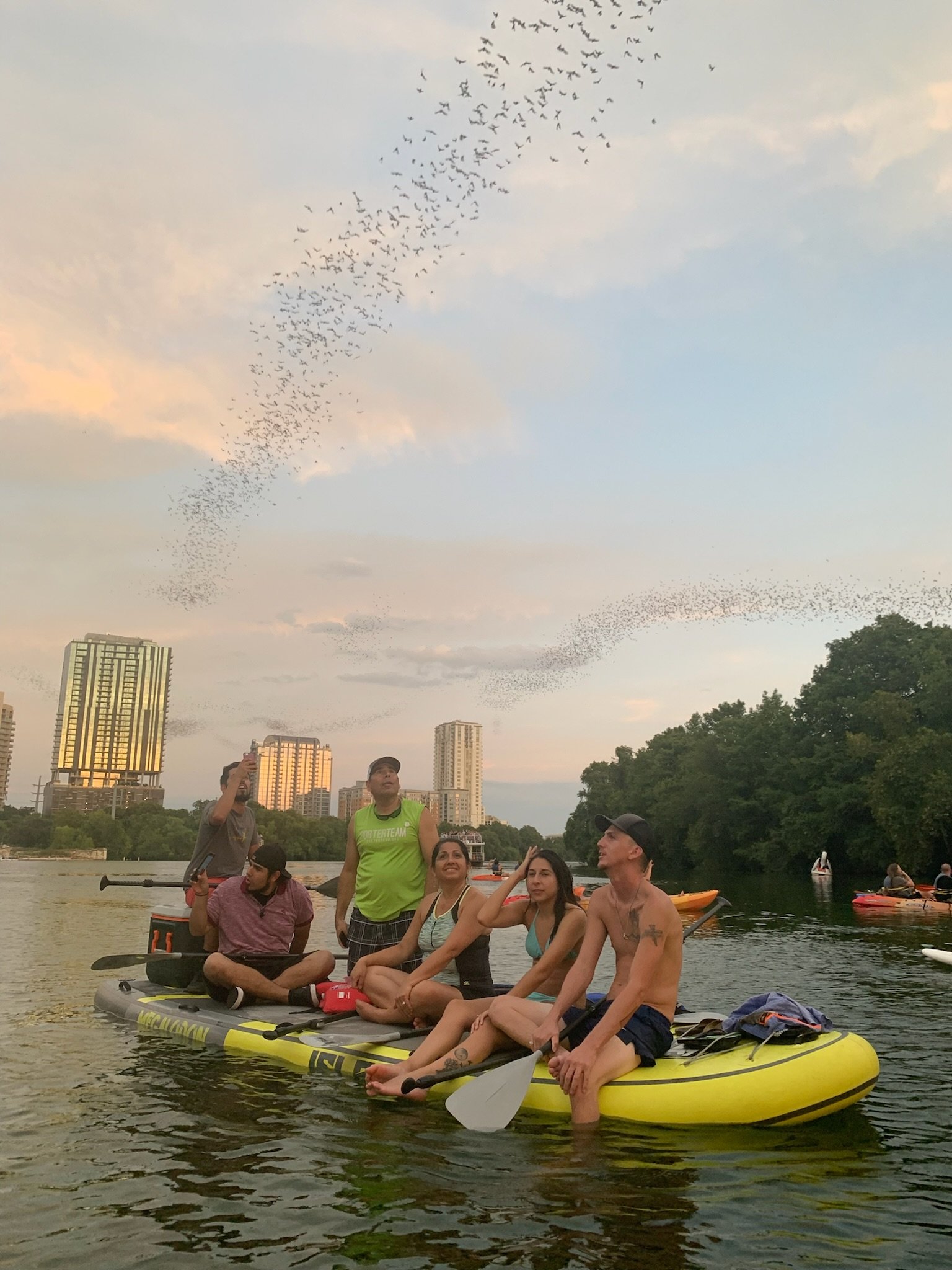 Downtown Sunset Kayak Tour Austin | Boats and Bats