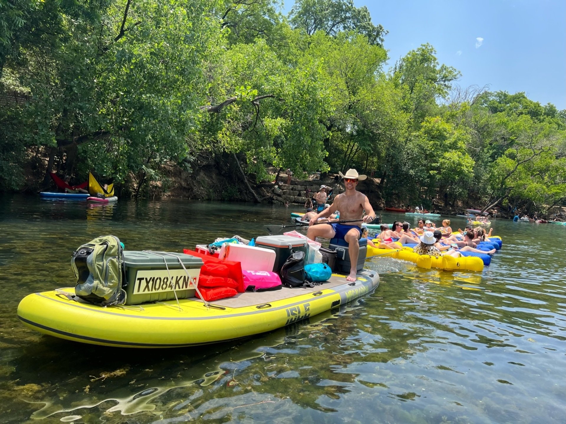Spring Water Tubing in Austin | Boats and Bats