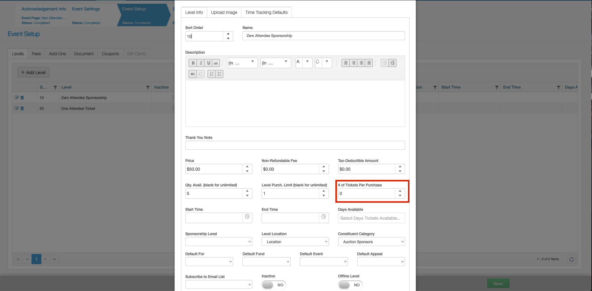 Recent Changes | DonorView