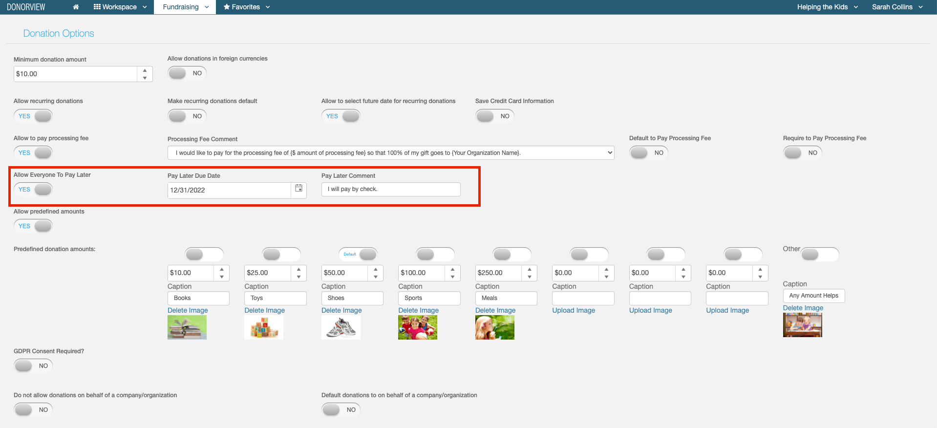 Recent Changes | DonorView