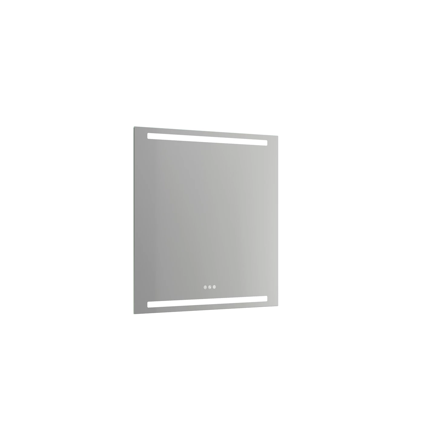 BAÐHERBERGI | Level mirror with horizontal LED lighting, 80x80 cm ...