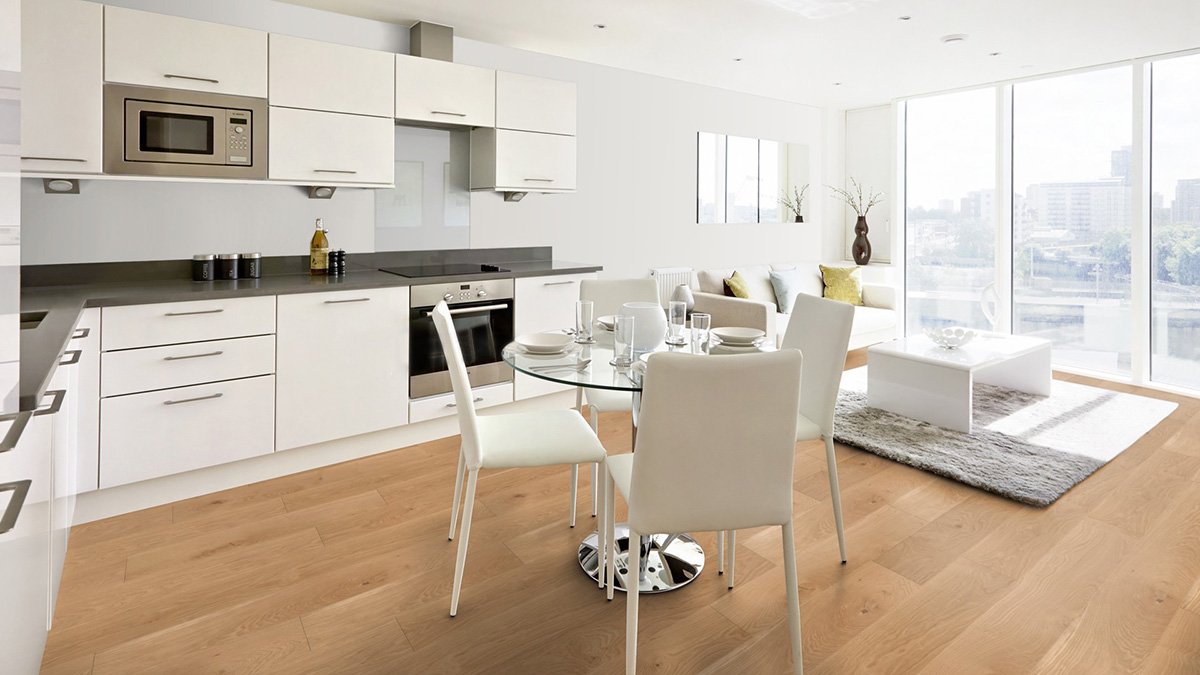 4 idee per una cucina con pavimento in legno parquet