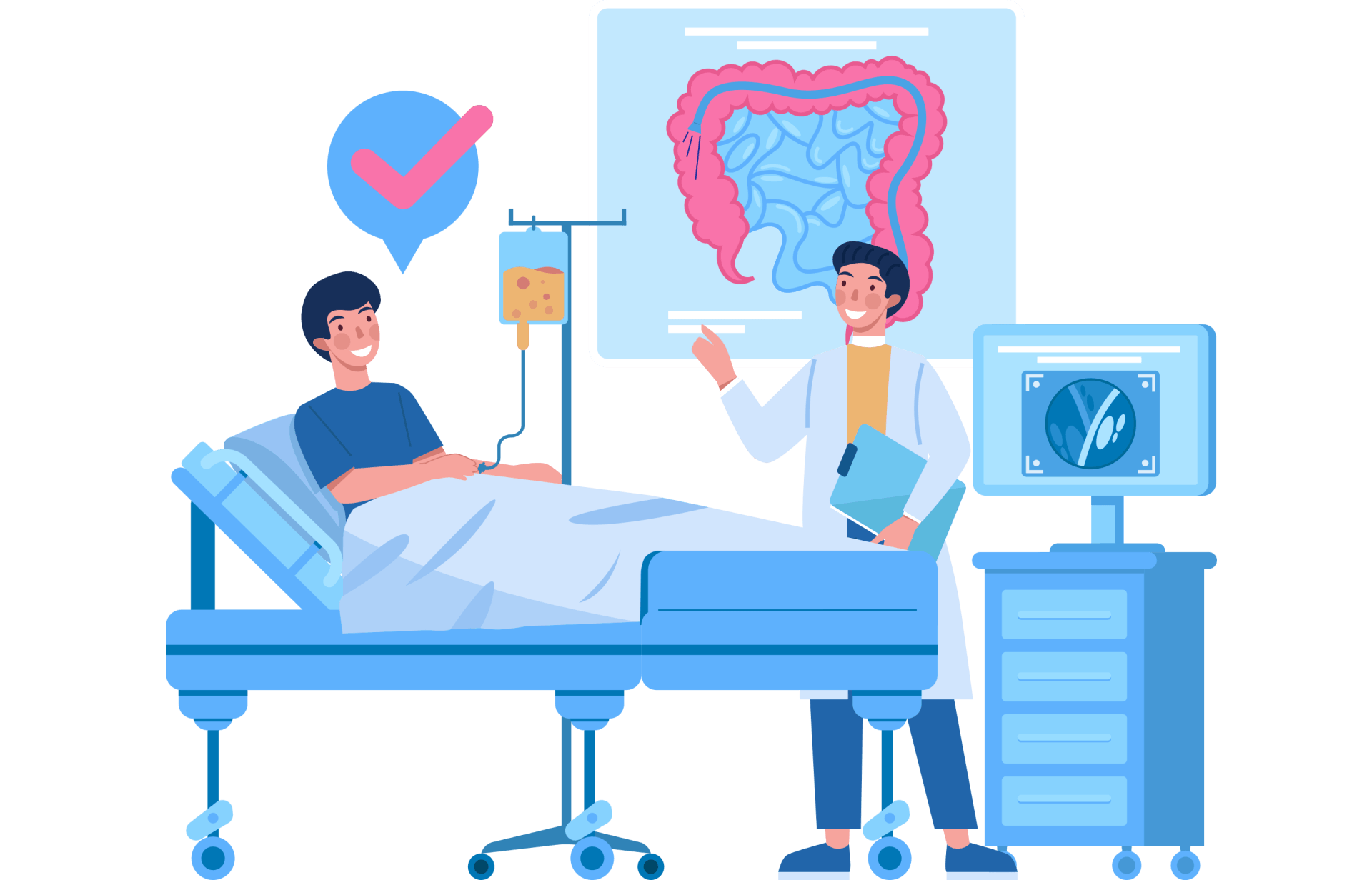Colonoscopía, precio y tipo de exámenes para el colón, ano y recto