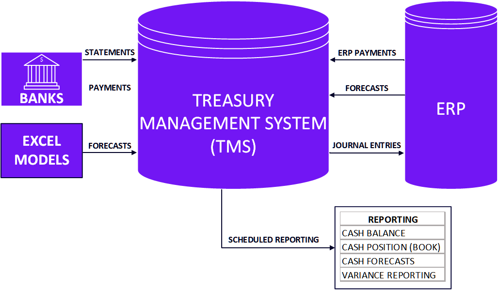 Real Treasury: Data Flows of a Treasury Management System (TMS)