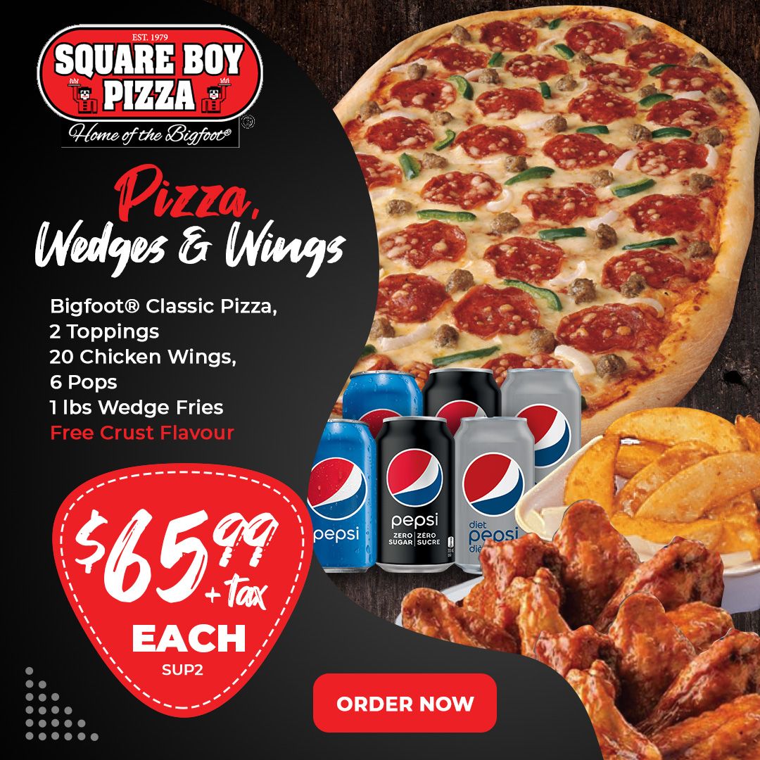 Exclusive Deals | Square Boy Pizza | Ontario Canada