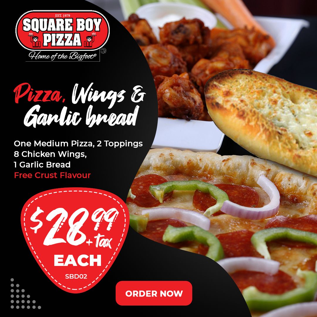 Exclusive Deals | Square Boy Pizza | Ontario Canada