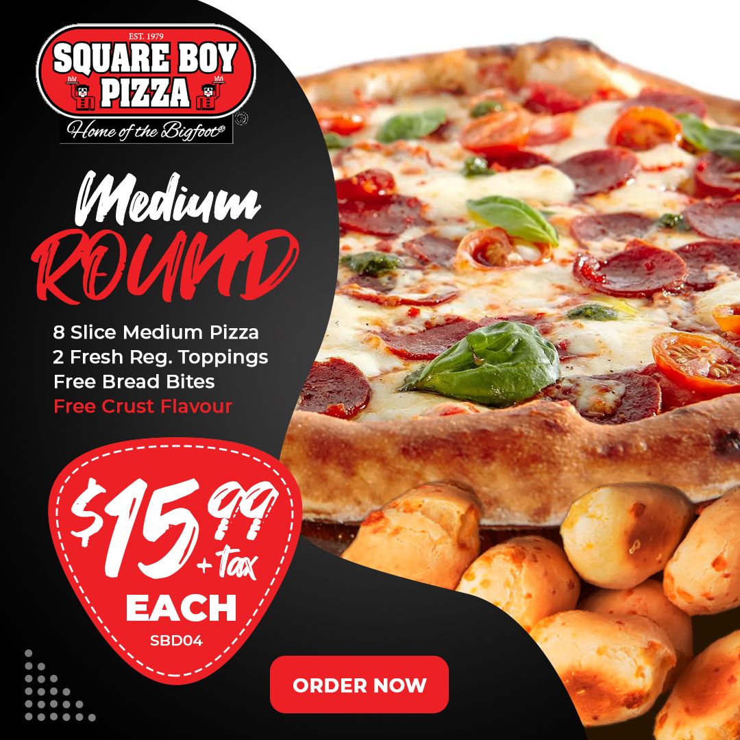 Exclusive Deals | Square Boy Pizza | Ontario Canada