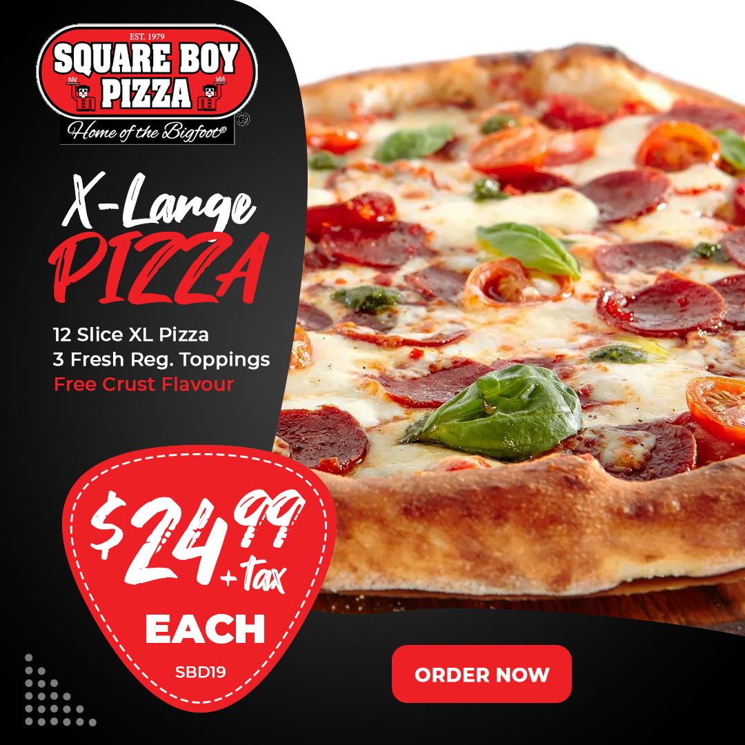 Exclusive Deals | Square Boy Pizza | Ontario Canada