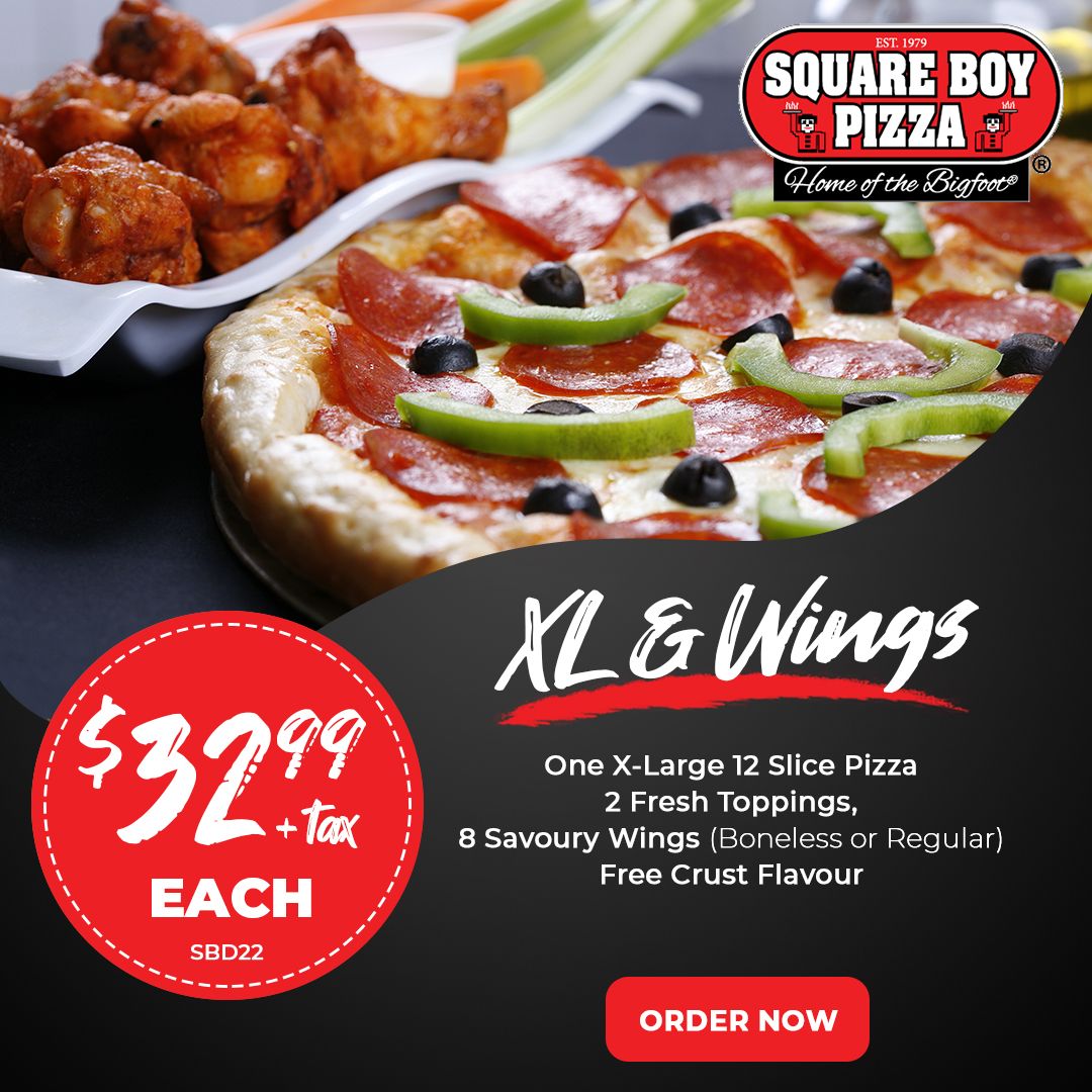 Exclusive Deals | Square Boy Pizza | Ontario Canada