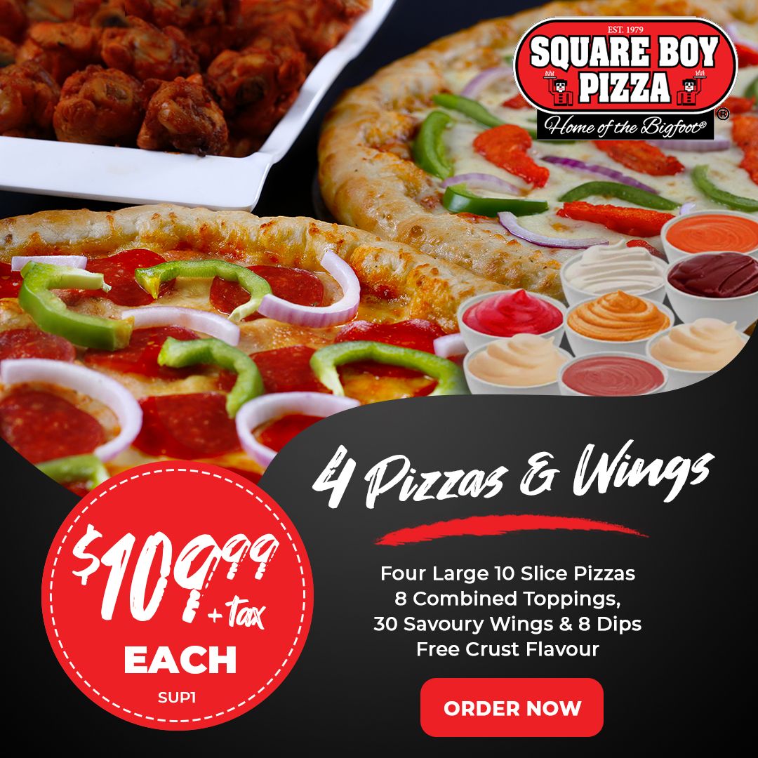 Exclusive Deals | Square Boy Pizza | Ontario Canada