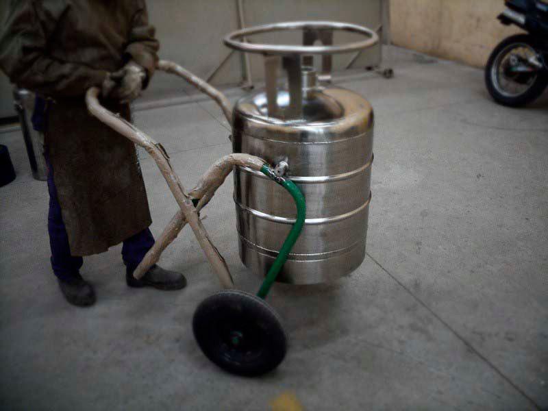 Botijão de nitrogênio para transporte