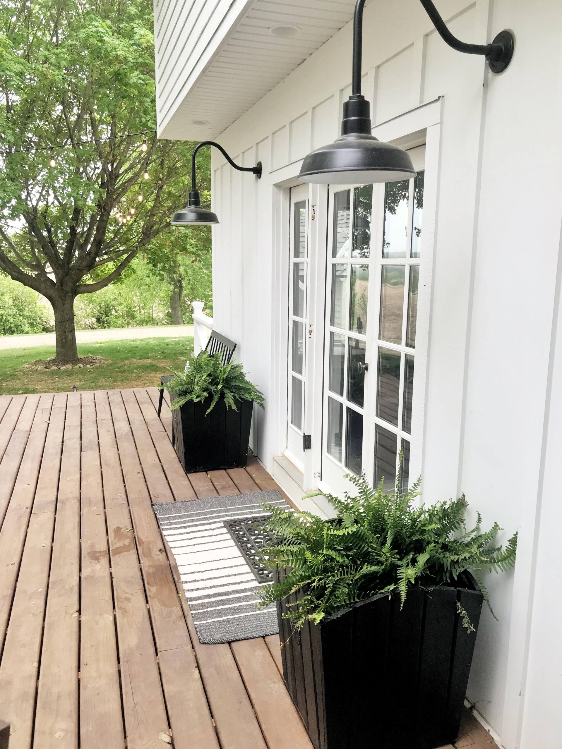 OUR PATIO AND MY NEW BRIGHTECH LIGHTS!