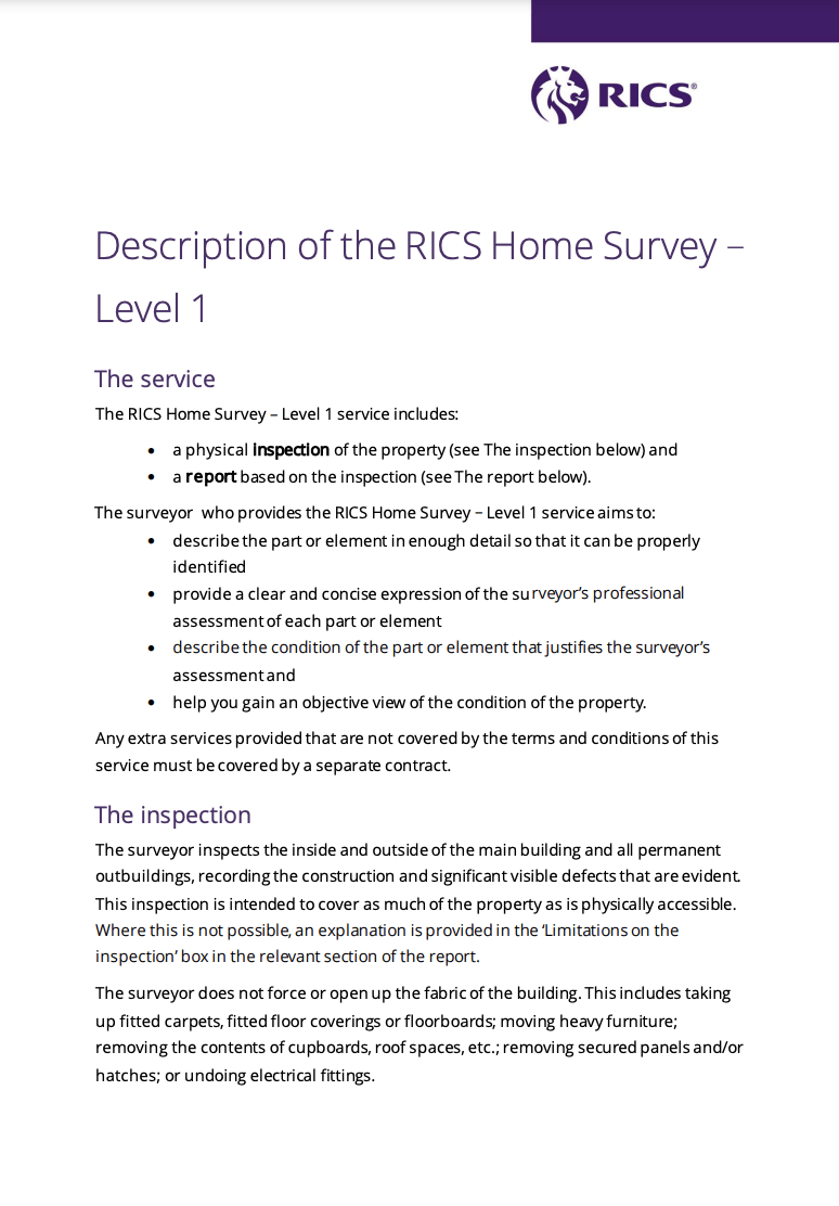 Home Survey Reports | RICS Surveyor & Valuer | Bristol 01179 505 683