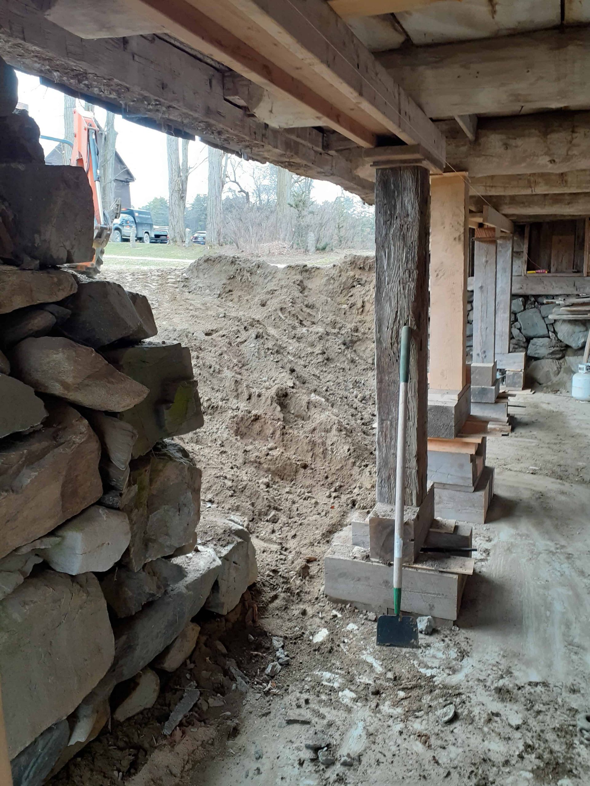 Beautiful Stone Foundation Restoration Project by Hideaway Restoration