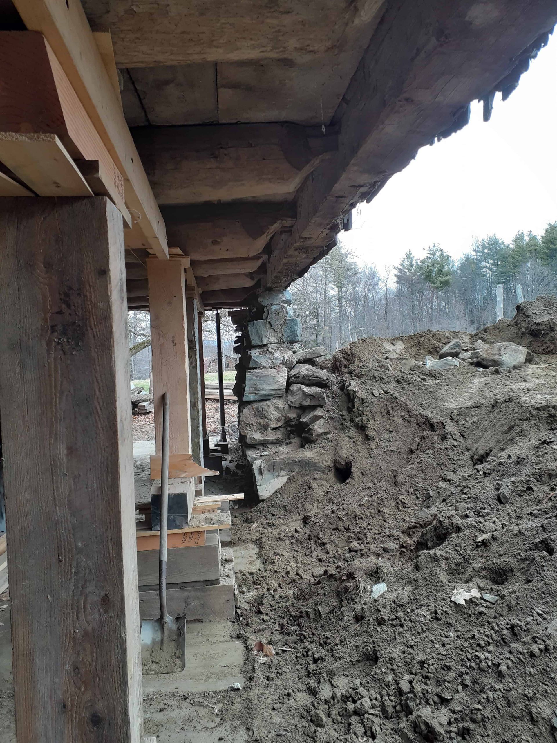 Beautiful Stone Foundation Restoration Project by Hideaway Restoration