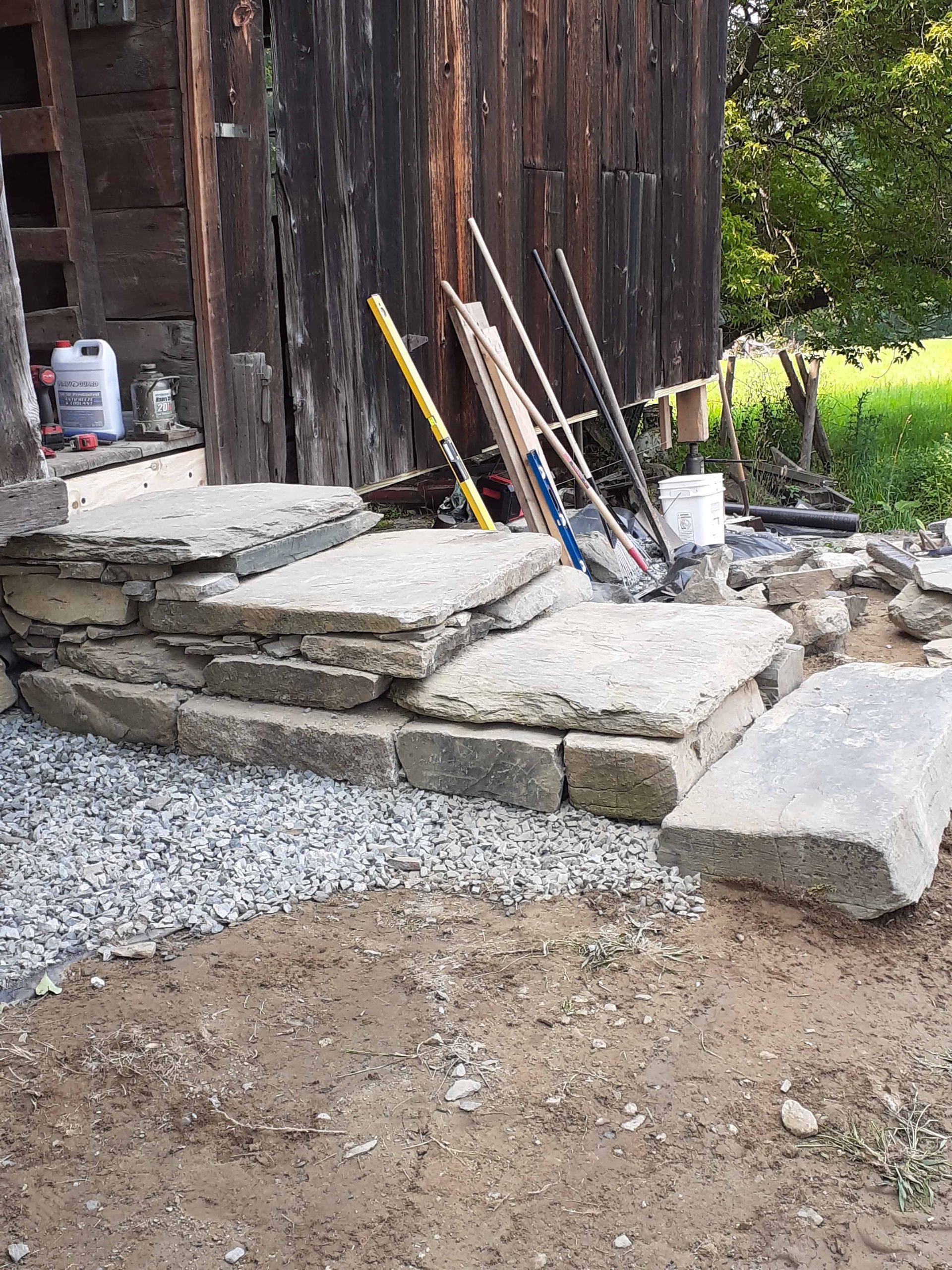 Beautiful Stone Foundation Restoration Project by Hideaway Restoration