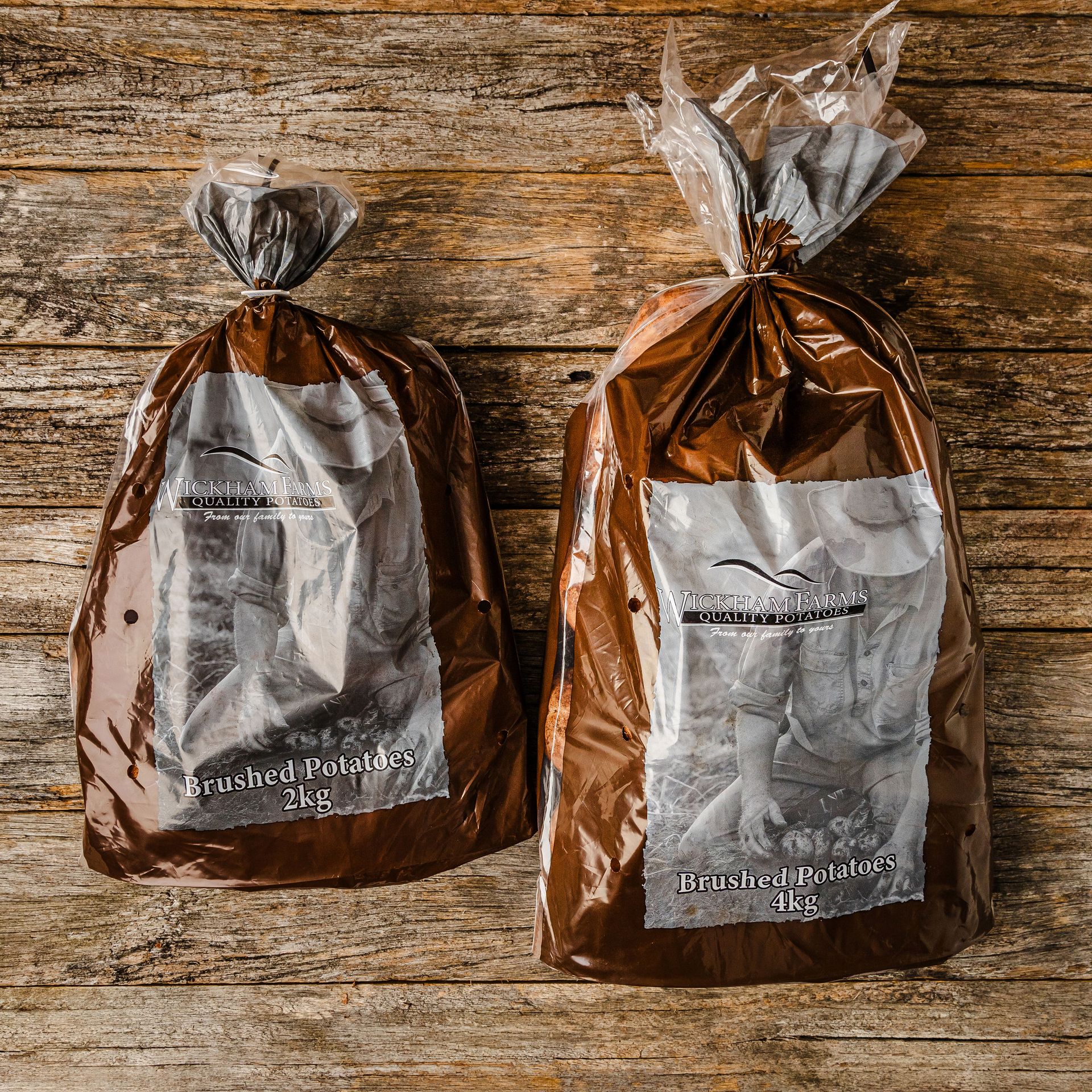 Premium Pre-packed Brushed Potatoes | Wickham Farms