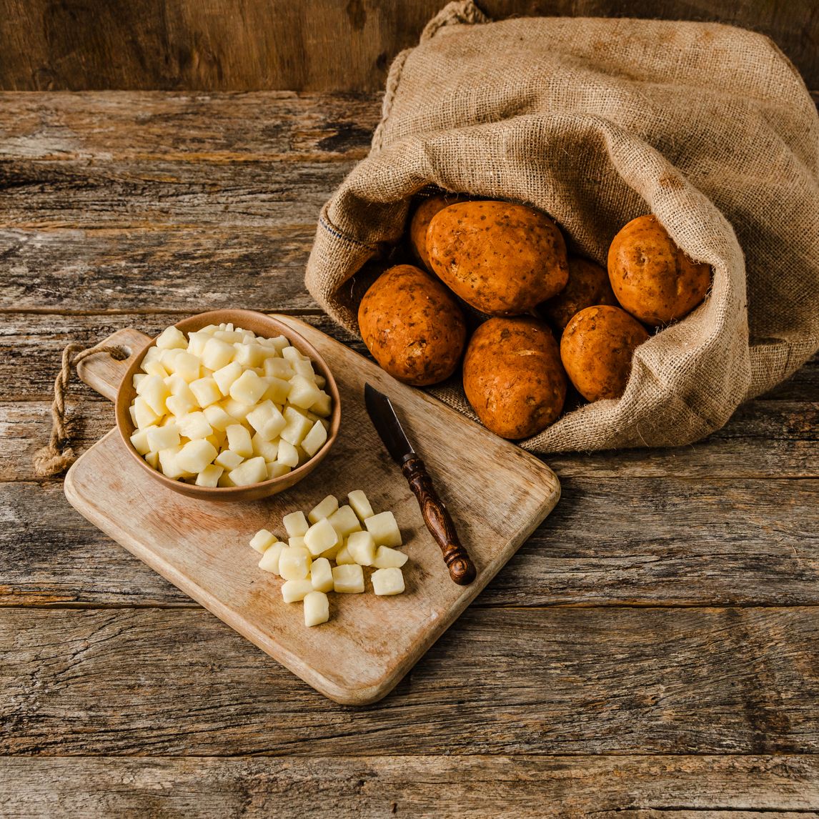 Wholesale Bulk Fresh Cut Potatoes - Freshly Prepared and Ready-to-Cook