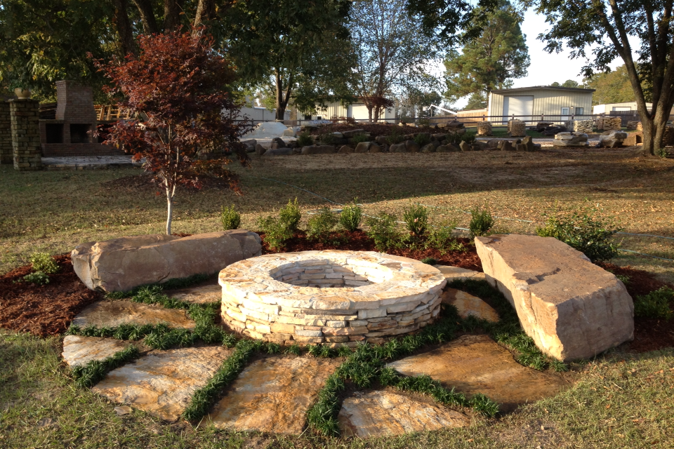 Fire Pit Design Construction | The Backyard Auburn Lake Martin Opelika