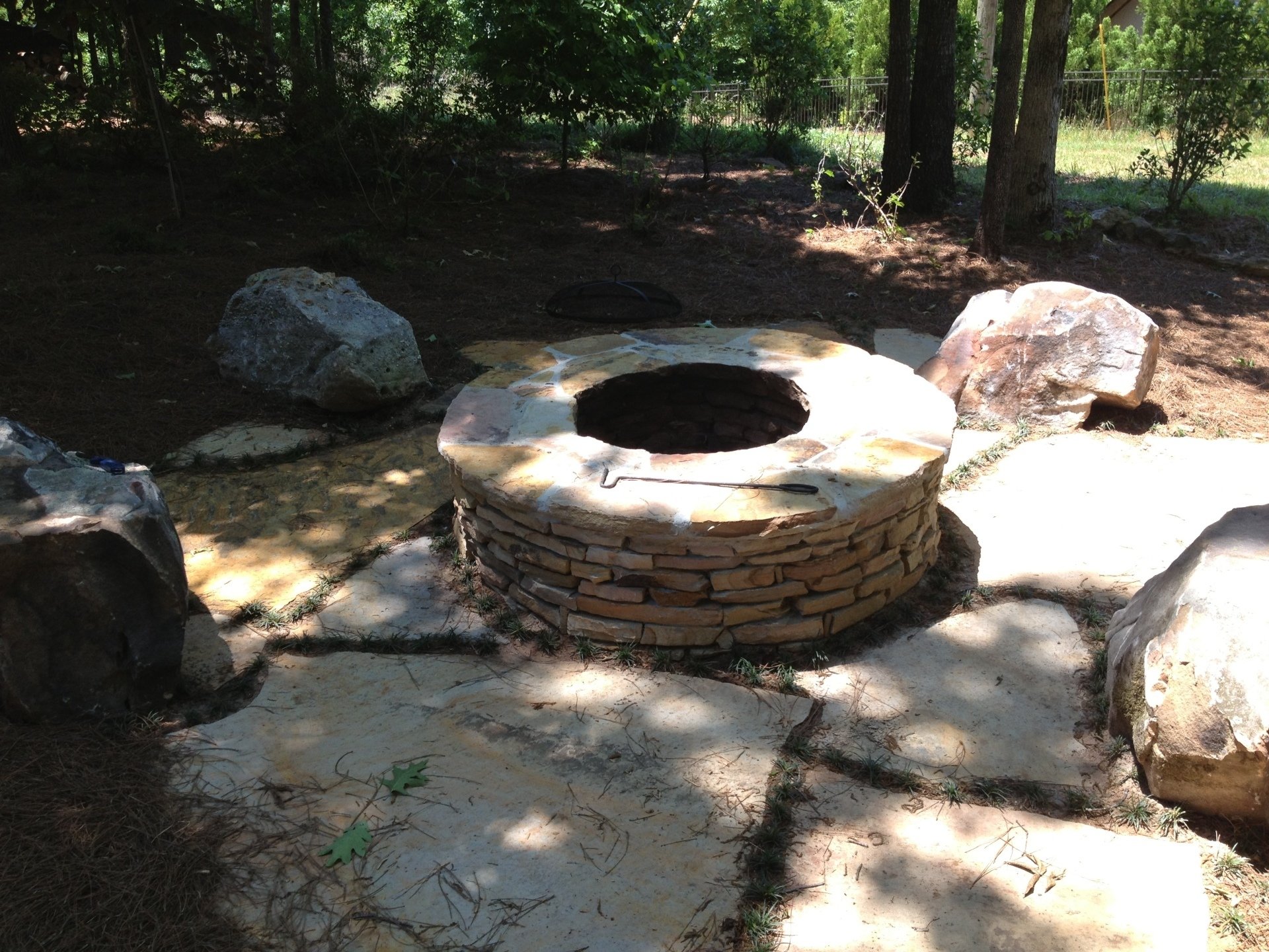Fire Pit Design Construction | The Backyard Auburn Lake Martin Opelika
