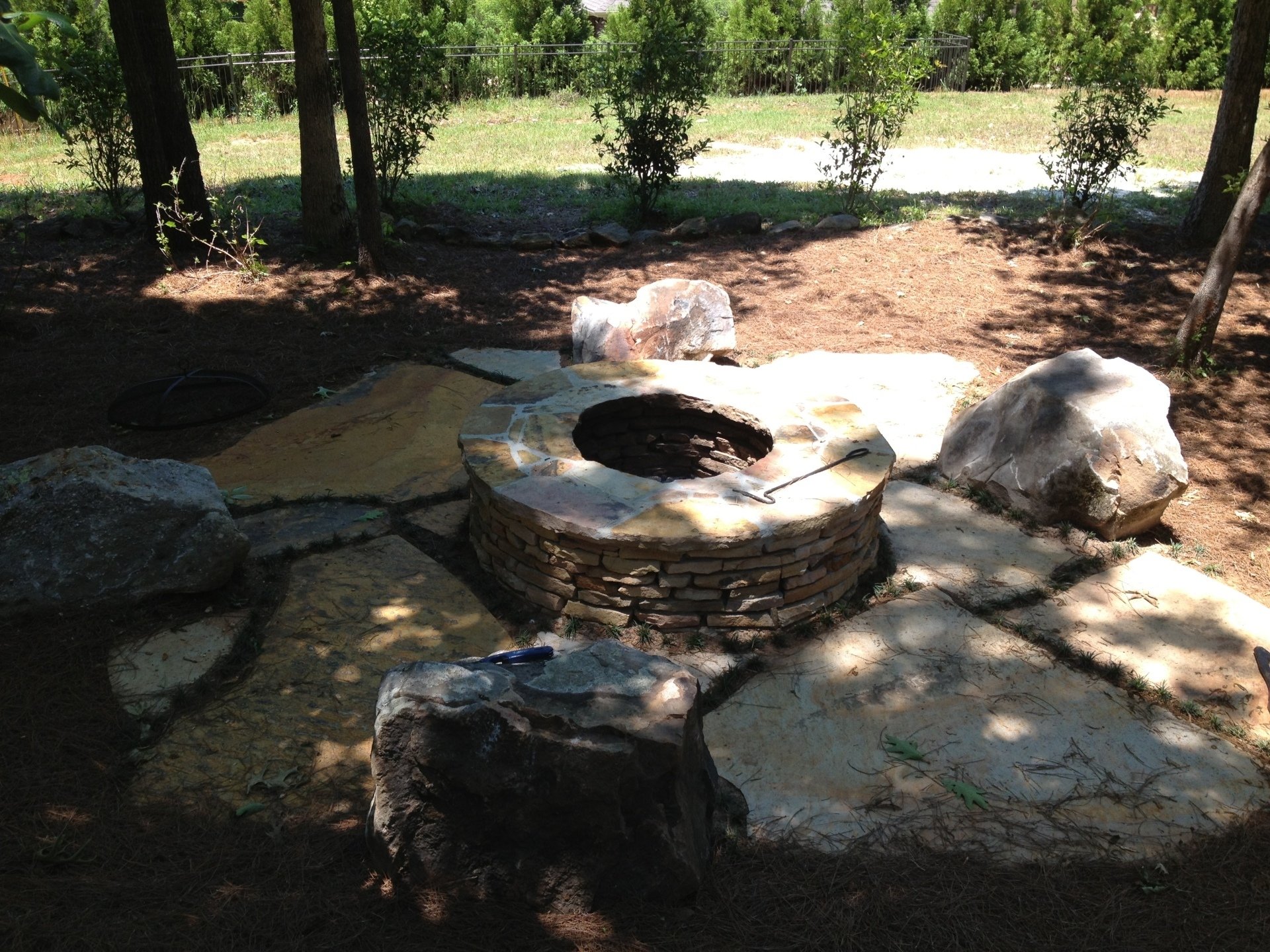 Fire Pit Design Construction | The Backyard Auburn Lake Martin Opelika