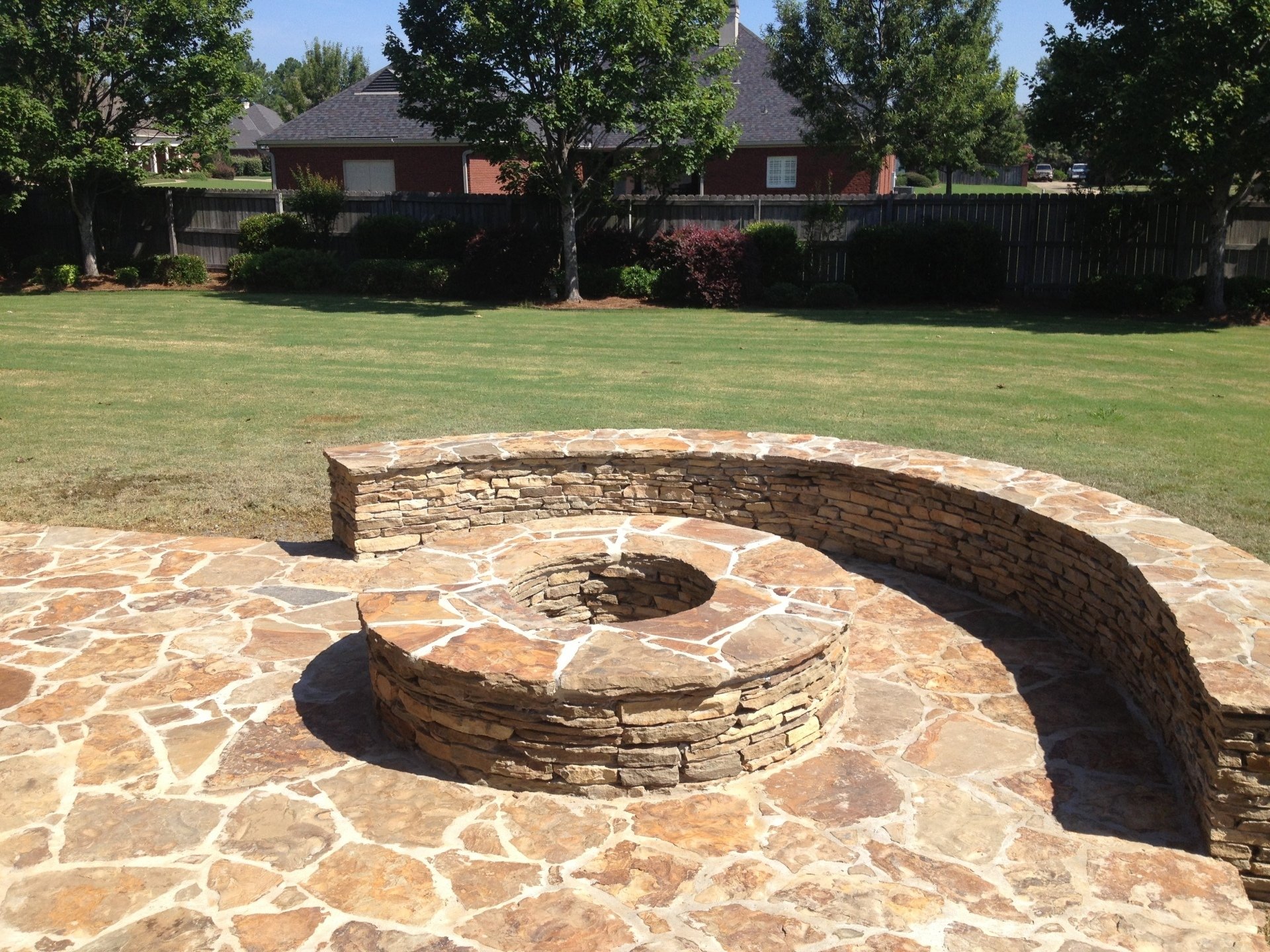 Fire Pit Design Construction | The Backyard Auburn Lake Martin Opelika