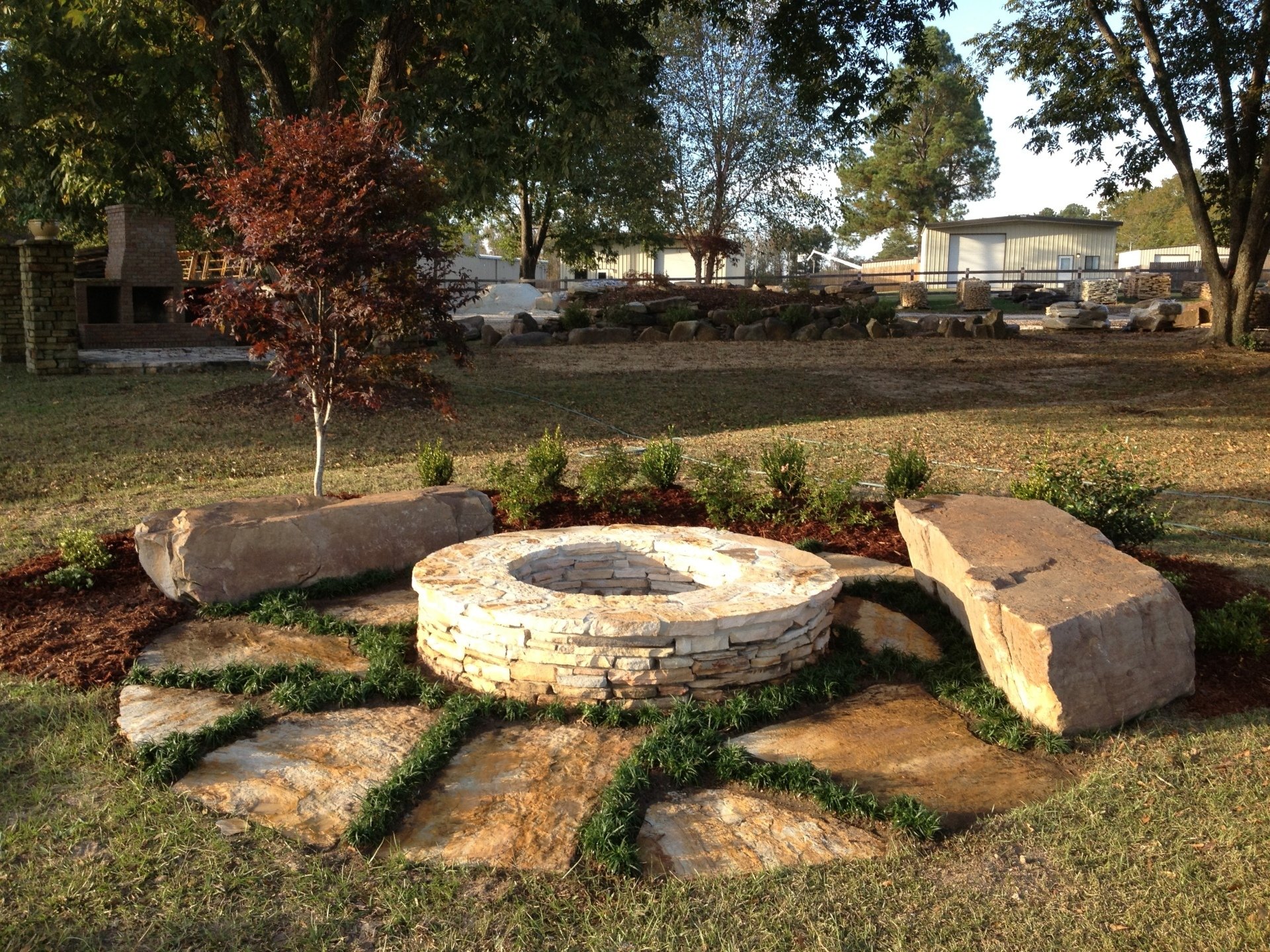 Fire Pit Design Construction | The Backyard Auburn Lake Martin Opelika