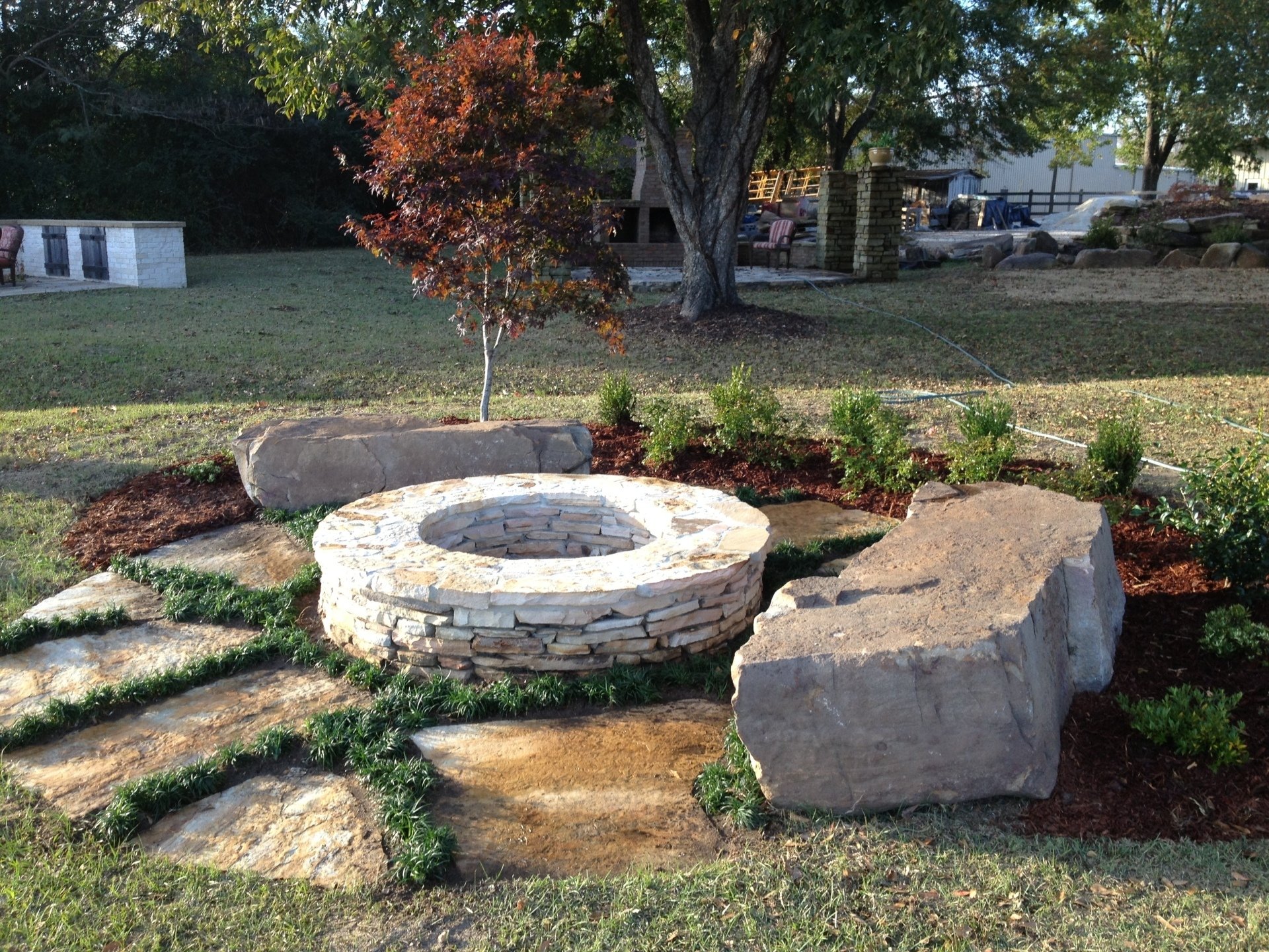 Fire Pit Design Construction | The Backyard Auburn Lake Martin Opelika