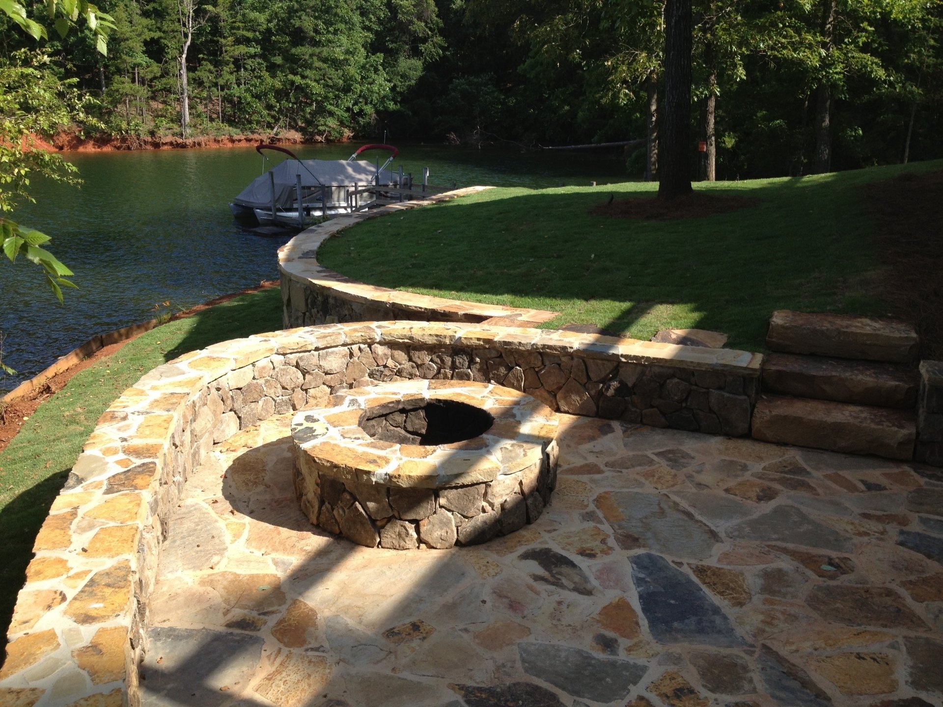 Fire Pit Design Construction | The Backyard Auburn Lake Martin Opelika