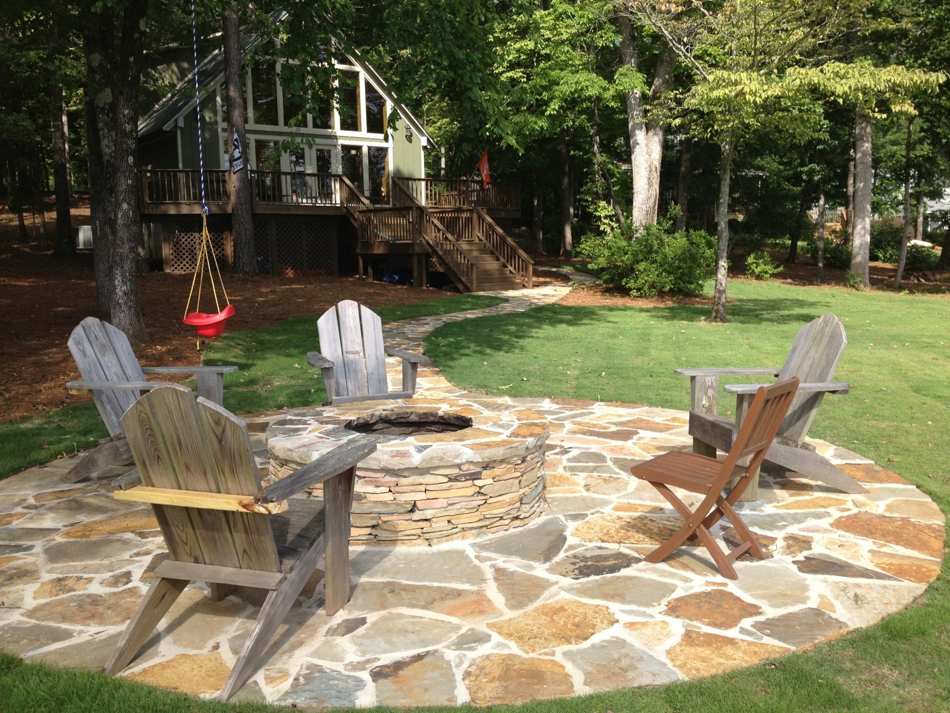 Fire Pit Design Construction | The Backyard Auburn Lake Martin Opelika