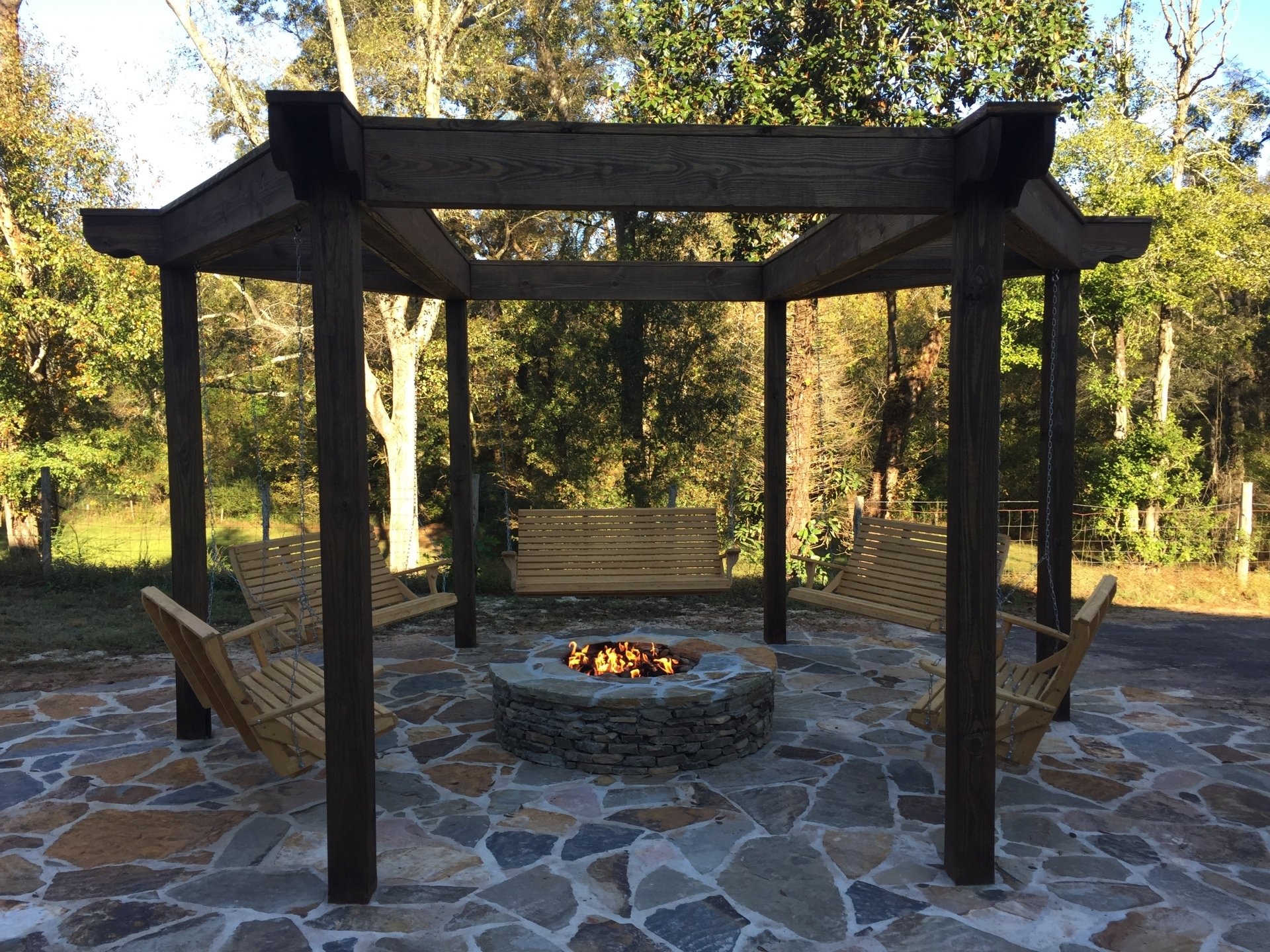 Fire Pit Design Construction | The Backyard Auburn Lake Martin Opelika