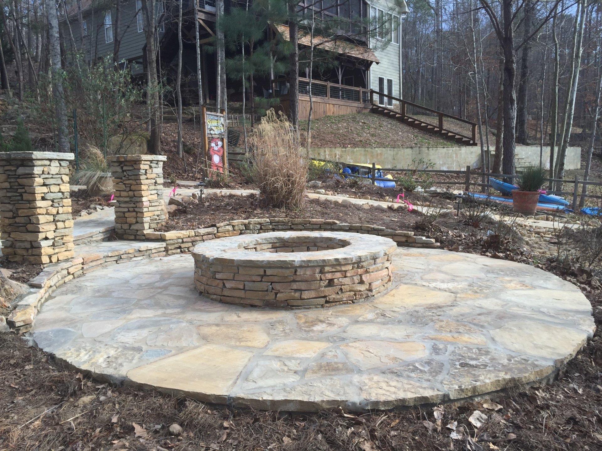 Fire Pit Design Construction | The Backyard Auburn Lake Martin Opelika